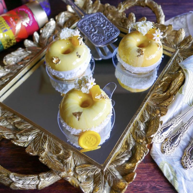 Mango & Coconut Cheesecake Entremet - The Stylish Baker